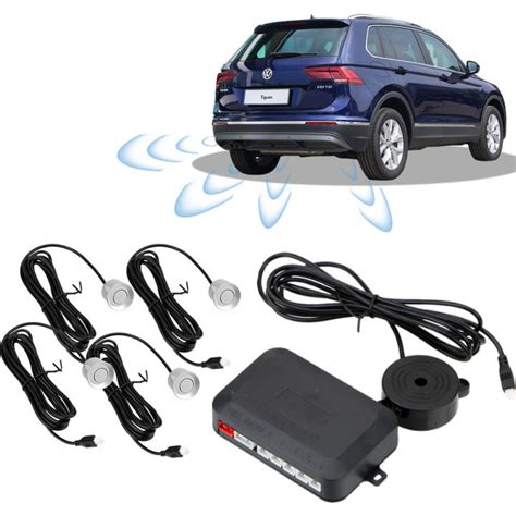 Car Distance Detection System Universal 4 Sensors Buzzer Car Parking