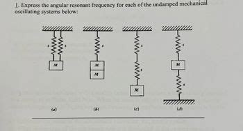 Answered 1 Express The Angular Resonant Frequency For Each Of The