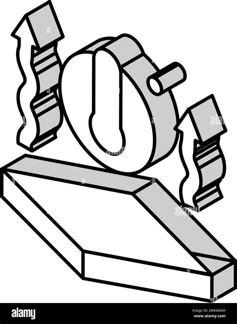 Thermal Insulation Mineral Wool Isometric Icon Vector Illustration