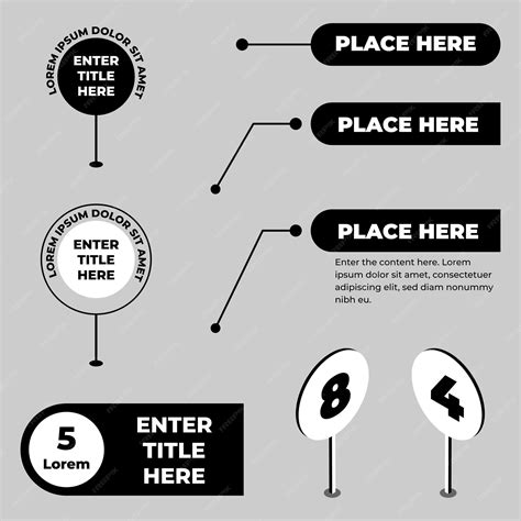 Premium Vector Vector Call Outs Text Box Indicators Pointer Markers