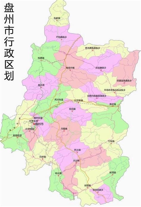 盘州市旅游地图展示 地图分享