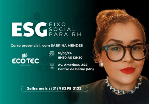 Esg Eixo Social Para Rh Em Betim Sympla