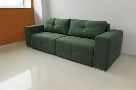 ᐉ Диван розкладний ортопедичний Шик Галичина Каприз 810x1020x2550 мм Зелений 44441 • Краща