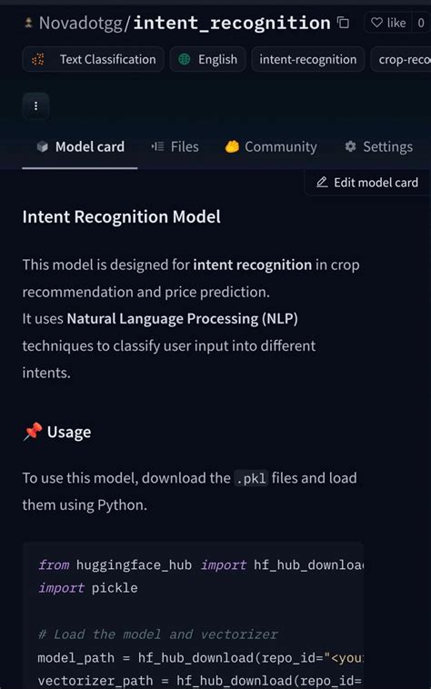 Machinelearning Nlp Ai Huggingface Intentrecognition Deeplearning
