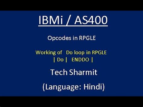 IBMi AS400 Working Of Do Loop In RPGLE AS400 IBMi YouTube