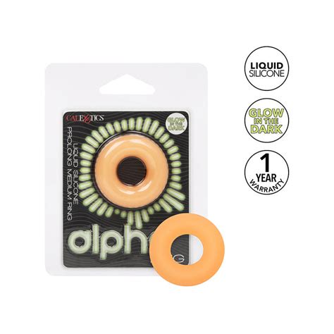 Alpha Liquid Silicone Glow In The Dark Prolong Medium Cock Ring Lovers