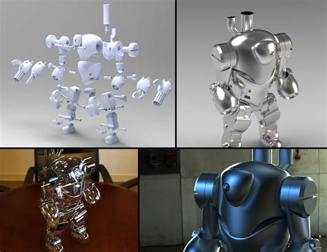 Robot Modeling Rendering On Behance