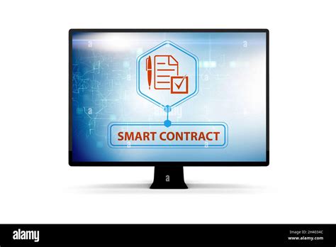 Smart Contracts As Illustration Of Blockchain Technology Stock Photo Alamy