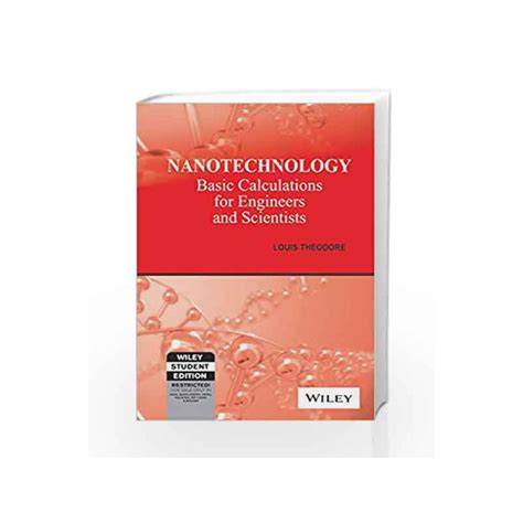 Nanotechnology Basic Calculations For Engineers And Scientists By