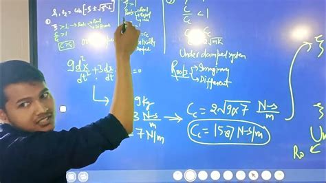 Overdamping Critical Damping Undardamping Youtube