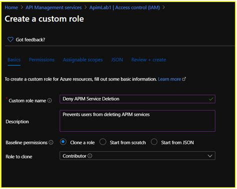 usage of custom rbac roles in azure api management dr ware