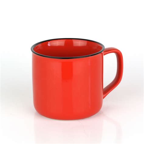 Retro Hrnek S Pokli Kou Erven Xcm