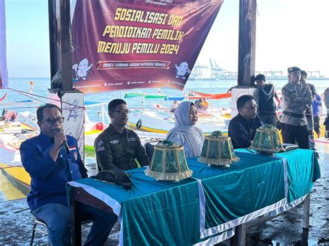 Kpu Makassar Sosialisasi Pemilu 2024 Di Kampung Nelayan