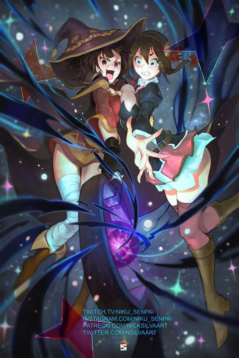 Megumin And Yunyun Working Together R Konosuba
