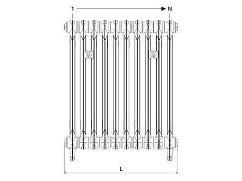 Mercury 2 Column 760mm Castrads