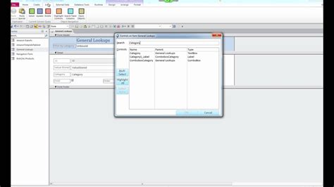 Select Controls In Microsoft Access 2010 Forms And Reports By Voice