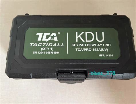 New 15w Harris Tca Prc 152a Radio Metal Vhf Uhf Kdu Keyboard Display