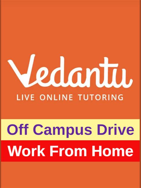 Vedantu Work From Home Recruitment Job4freshers