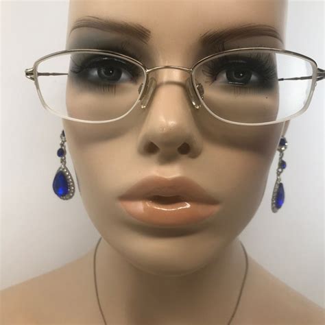 Half Rim Oval Glasses Etsy