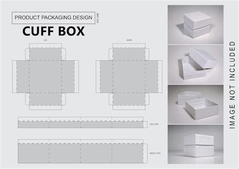 Premium Vector Cutomize Product Packaging Design Cuff Box