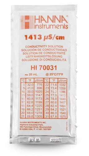 Hanna Instruments Hi 70031p Conductivity Calibration Solution Want