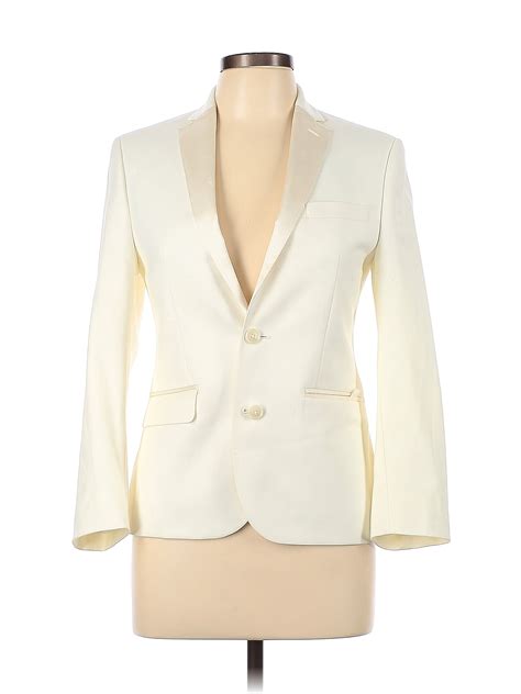 Lauren By Ralph Lauren Solid Ivory Blazer Size 14 69 Off Thredup