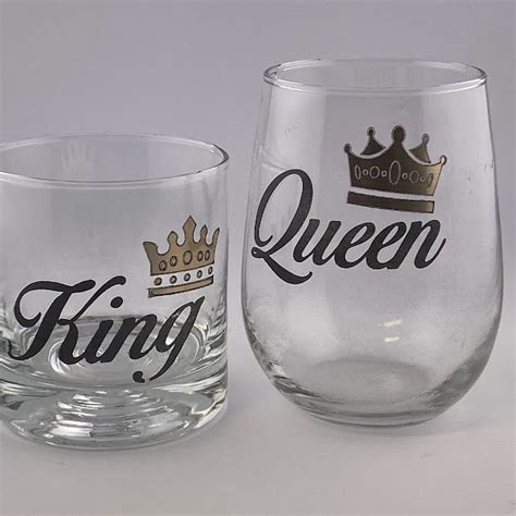 King And Queen With Crown Svg His King Svg Her Queen Svg Crown Svg