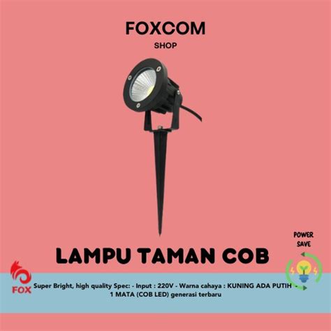 Jual Lampu Taman Tancap Lampu Taman Spot Lampu Taman Tancap Watt Putih Warm White Shopee