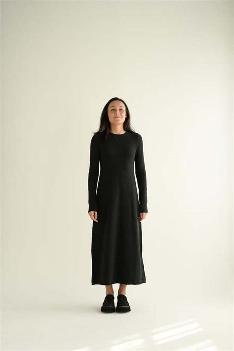 Lauren Manoogian Base Maxi Dress Charcoal Garmentory