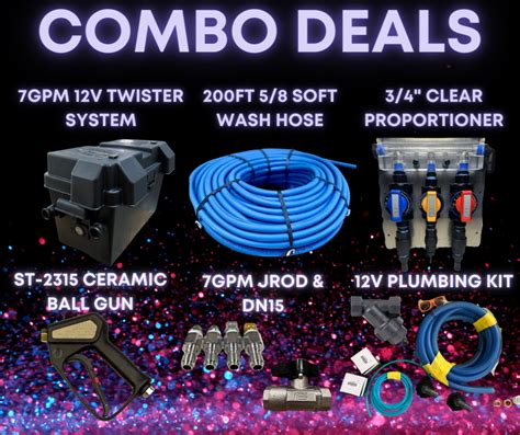 7GPM 12V Complete Setup Combo Texas Pressure Washing Store