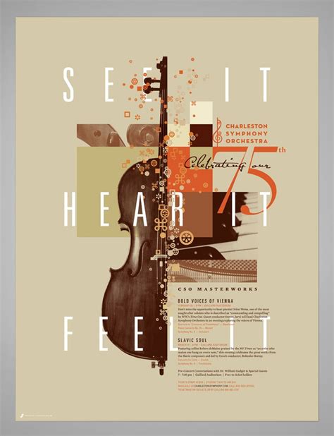 Symphony Orchestra Poster Design Typographique Affiches De Design