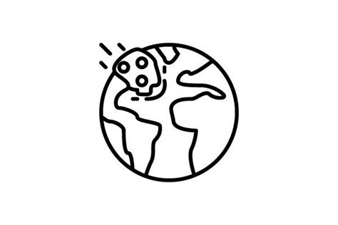 Collision Line Icon Graphic By Viralfaisalovers · Creative Fabrica