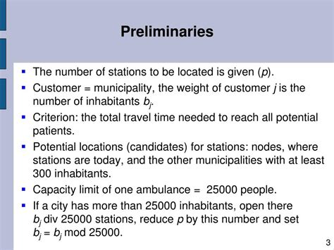 Ppt Location Of Emergency Station S As The Capacitated P Median Problem Powerpoint