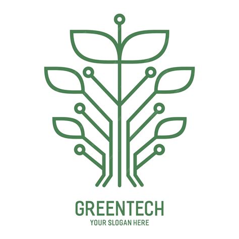 Premium Vector Greentech Logo Line Abstrack Template For Your Technology