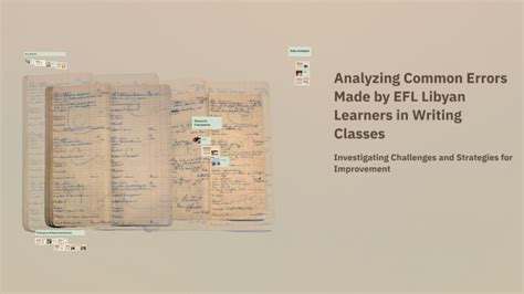 analyzing common errors made by efl libyan learners in writing classes