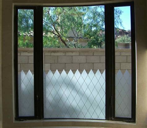 Etched Glass Window For Privacy Decorative Effect Sans Soucie Art Glass