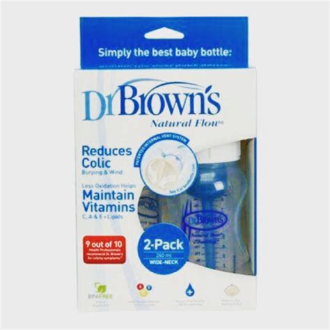 Dr Browns Natural Flow Wide Neck 240ml Twinpack Shopee Malaysia