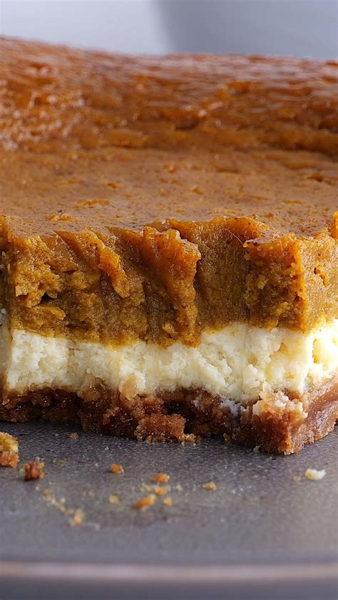 Pumpkin Cheesecake Pie [video] Recipe Pumpkin Pie Ideas