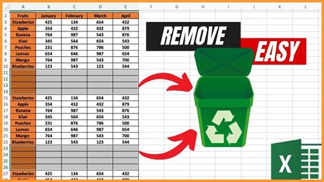 how to remove blank rows in excel youtube