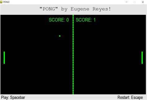 PONG By GeneDev