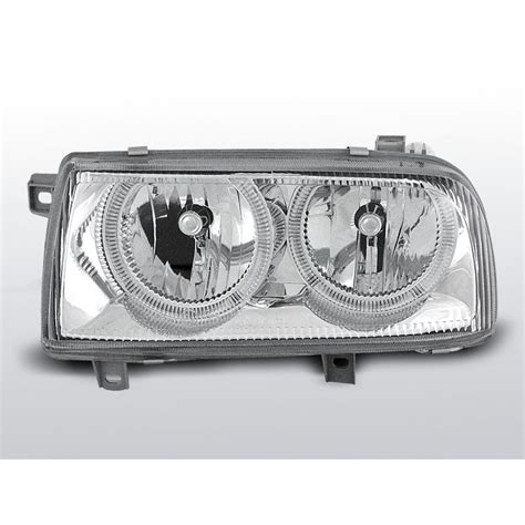 Phares Avant Angel Eyes Volkswagen Vento 01 92 08 98 Chrome