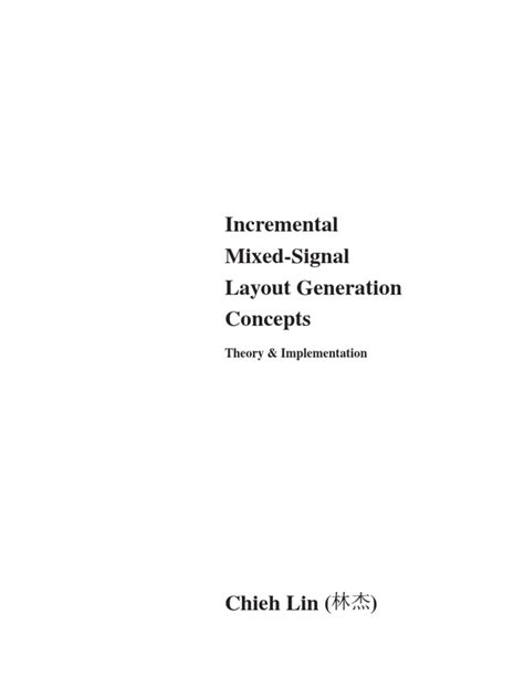Mixed Signal Layout Pdf