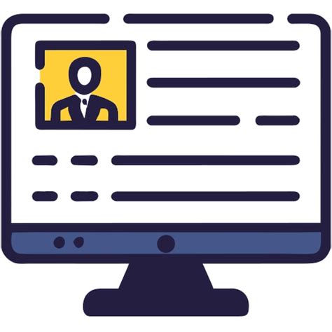 Un Formulario En Una Computadora Con El Icono De La Pegatina De La Cabeza Vector Premium