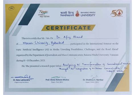 Dr Afaq Ahmad On Linkedin Paperpresentation Artificialintelligence