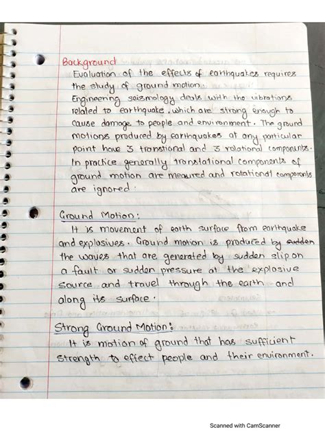 Gee Ground Motion Note Pdf