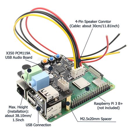 X350 Usb Audio Board Support Microphone Input Audio Input And Output