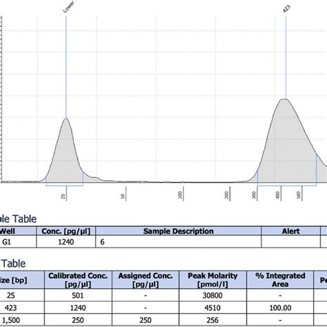TapeStation Analyses For A Typical DNA Extraction Performed With This