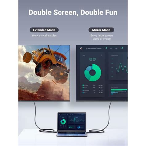 UGREEN 4K Displayport to HDMI Cable | Compu Jordan