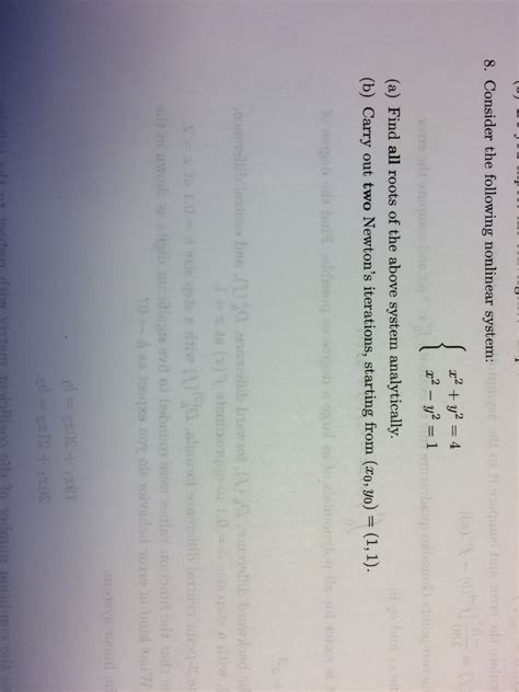 Solved Consider The Following Nonlinear System X Y Chegg