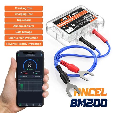 Ancel Bm200 12v 배터리 모니터 무선 블루투스 자동차 배터리 건강 앱 모니터링 배터리 테스터 도구 안드로이드 Ios Best Top5 Insumath